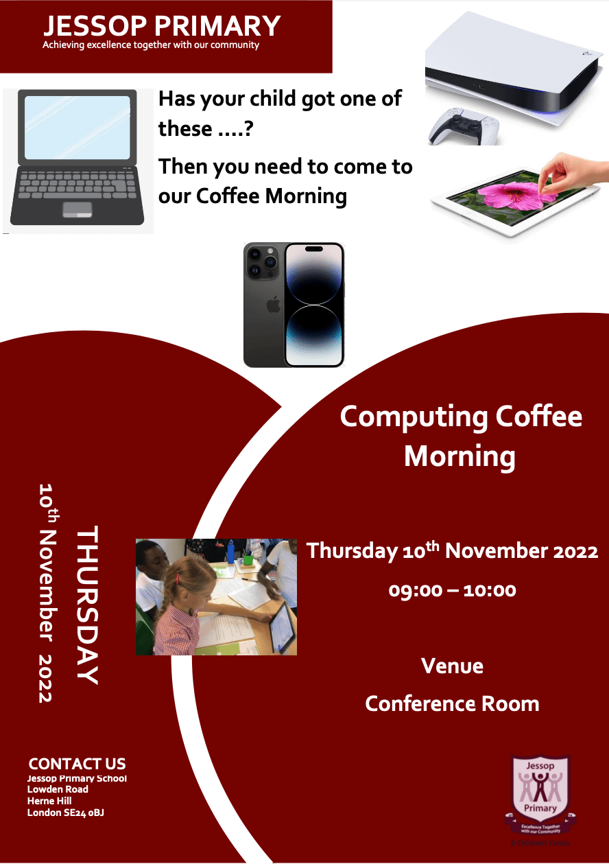 Computing Coffee Morning - 10th November 2022 - Jessop Primary