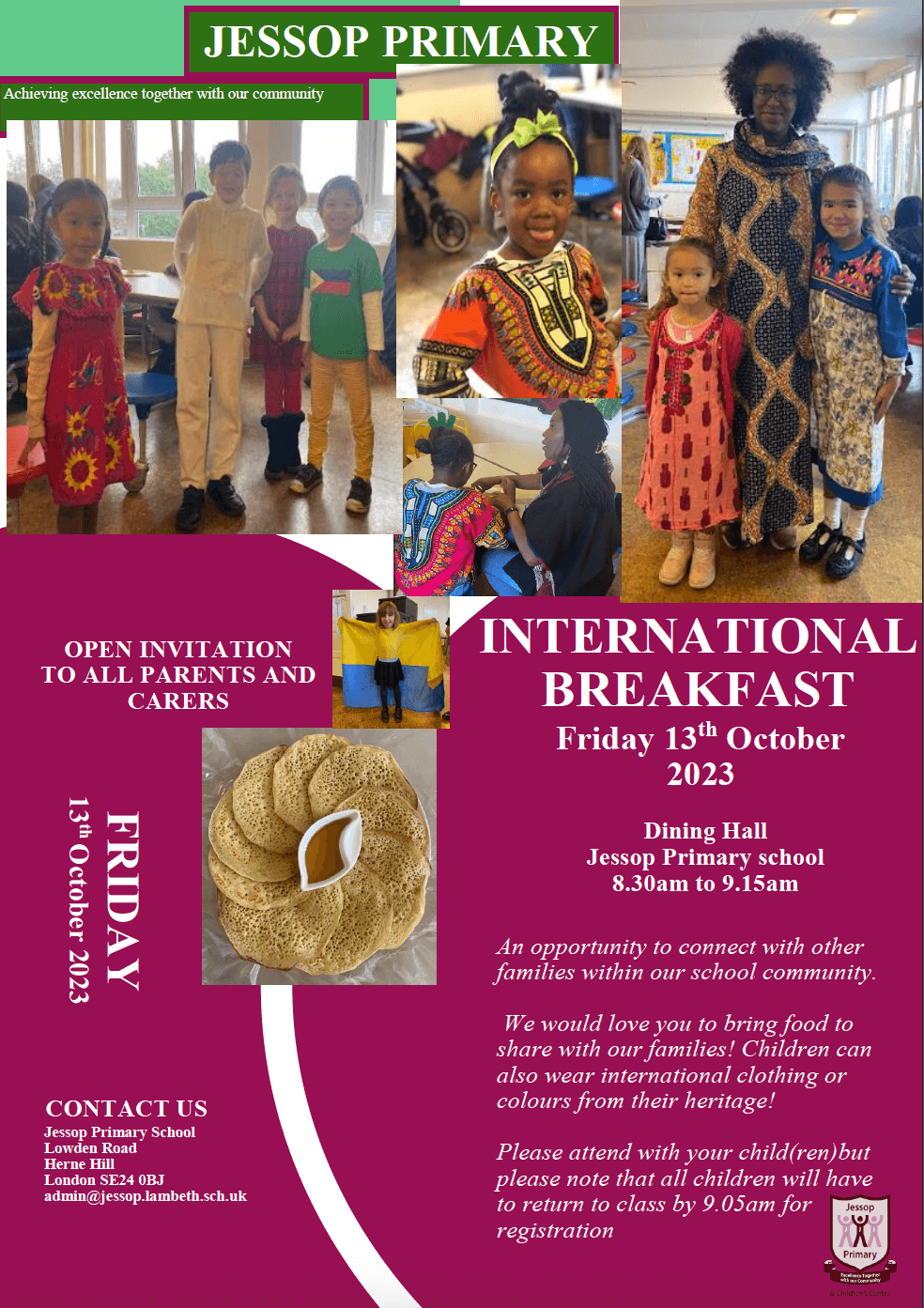 International Breakfast 13.10.23 - Jessop Primary