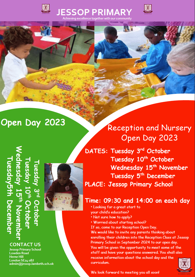 Open Morning Flyer - Jessop Primary