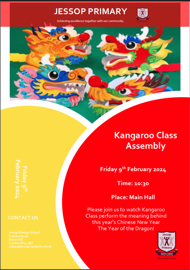 Kangaroo Assembly Flyer - Jessop Primary